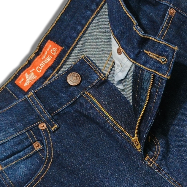 LEA 605 - Regular Slim Fit Dark Indigo 12.75oz – Lea Jeans